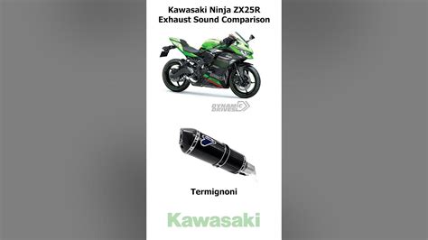 Kawasaki Zx25r Exhaust Comparison Kawasaki Zx25r Exhaust Youtube