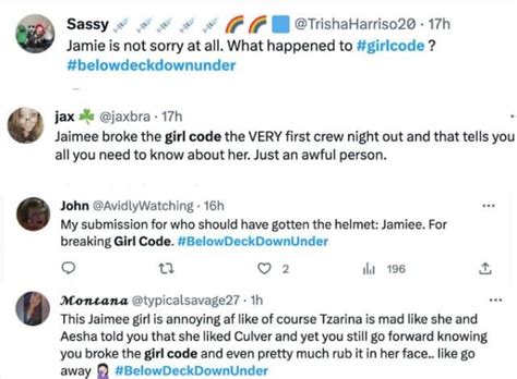 Below Deck Down Under Fans Call Out Jaimee For Breaking Girl Code After Hooking Up With Culver