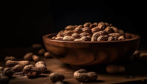 고소한 스낵 그릇 유기농 신선하고 다양한 생성 Ai Ai 생성 이미지