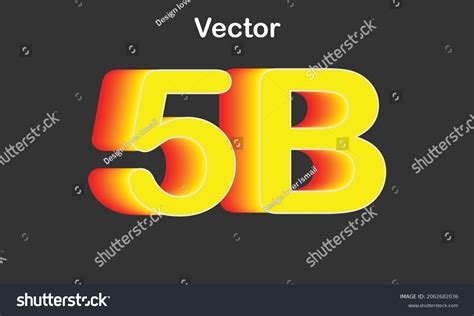 5b 3d Shining 3d Numbers 5b Stock Vector Royalty Free 2062682036