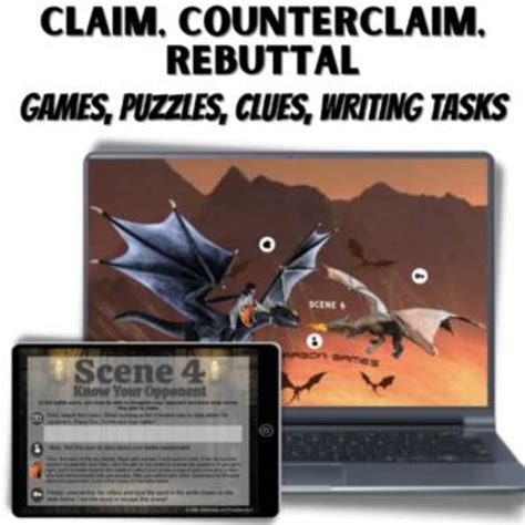 Claim Counterclaim Rebuttal Argumentative Essay Writing Digital Ela Escape Room