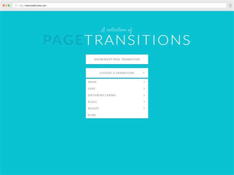 10 Javascript And Css Page Transition Libraries Bashooka