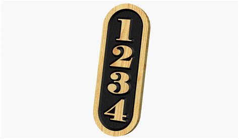 Personalized Vertical Address Marker 12 12 High X 4 12 Wide