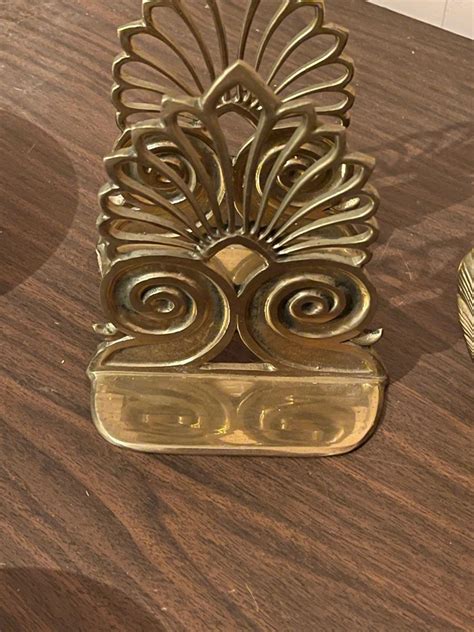Vintage Solid Brass Book Ends Lot