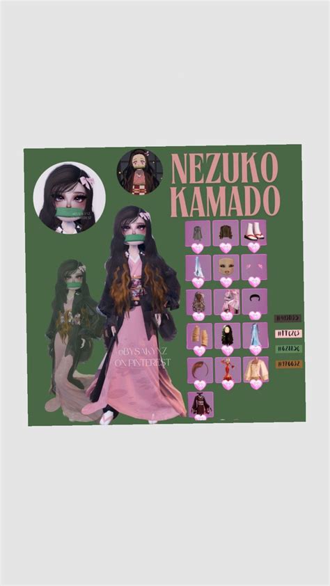Nezuko Demon Slayer In 2025 Slayer Demon Dress To Impress