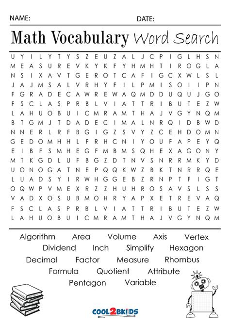 4th Grade Word Searches Printable