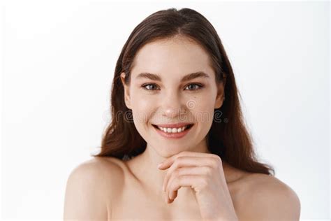 Skin Care Beauty Young Perfect Woman With Natural Nude Makeup Naked