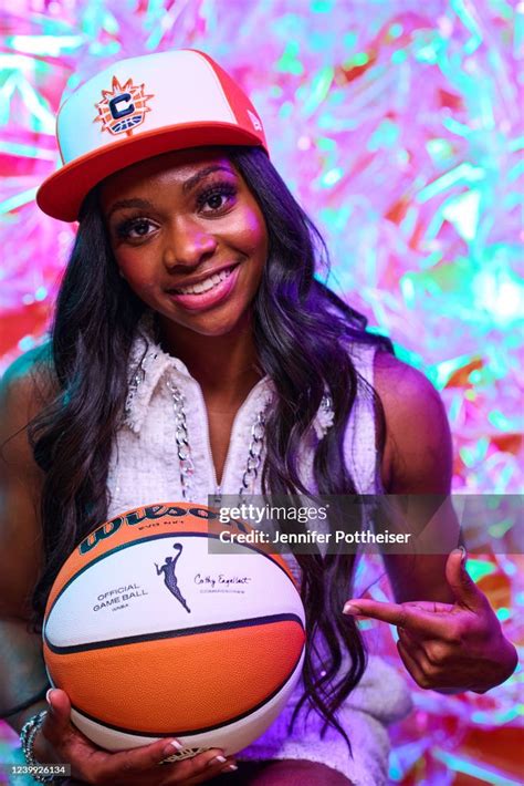 Nia Clouden Poses For A Portrait After Being Drafted Twelfth By The