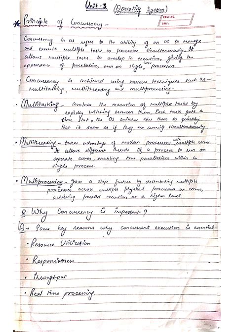 Os Notes Unit 3 And Unit 4 Sppu Sem 4 Aiml Artificial Intelligence