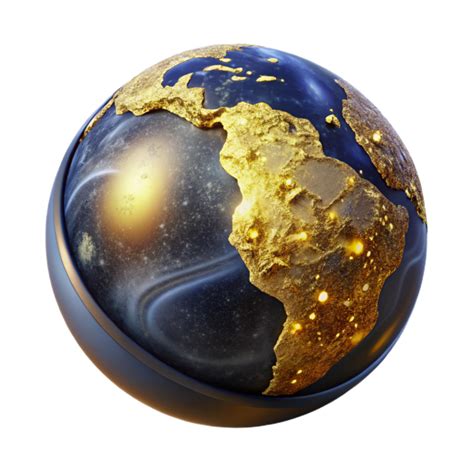 Magnificent Modern D Globe Rotating Slightly Angled Cutout Premium