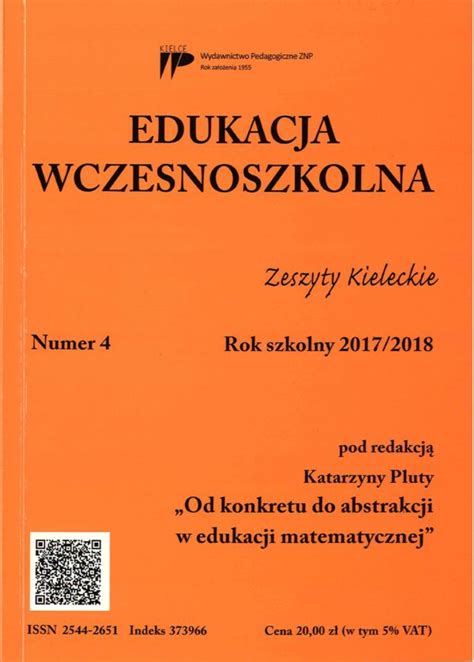 Edukacja Wczesnoszkolna 20172018 Nr 4 Od Konkretu Do