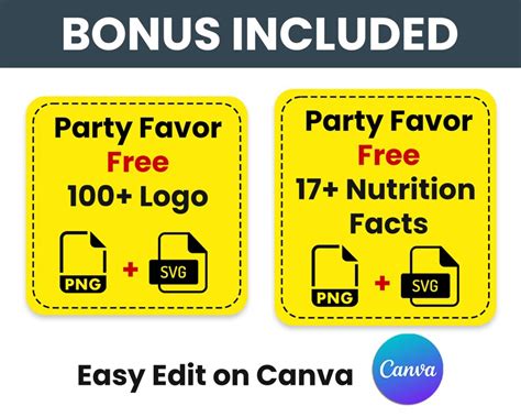 Soda Can Template Soda Can Wrapper Template Party Favor Template