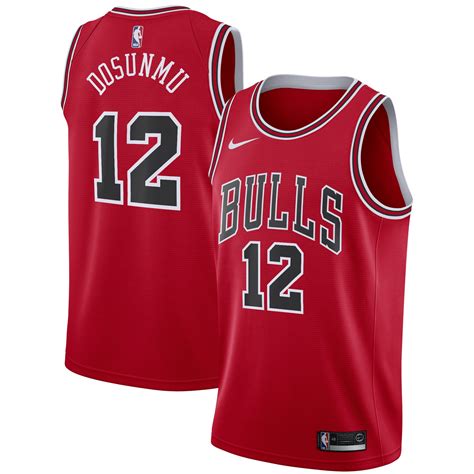 Chicago Bulls Nike Icon Edition Swingman Jersey Red Ayo Dosunmu Mens