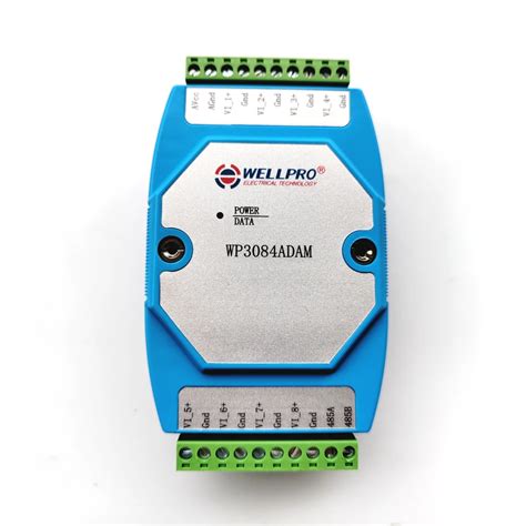 Wp3084adam 8vi 0 10v Analog Input Voltage Acquisition Module Rs485 Modbus Rtu Communication