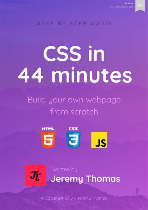 Css In Minutes Build Your Own Webpage From Scratch CSS In Minutes Jeremy Thomas Written