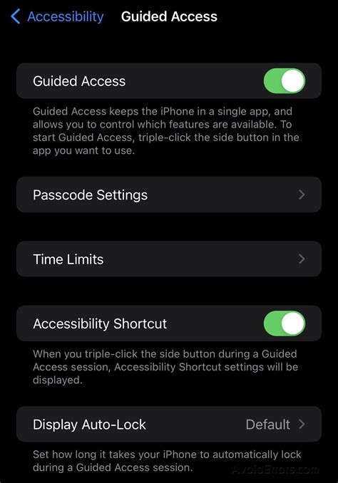 How To Set Up And Use The Guided Access With IPhone IPad AvoidErrors