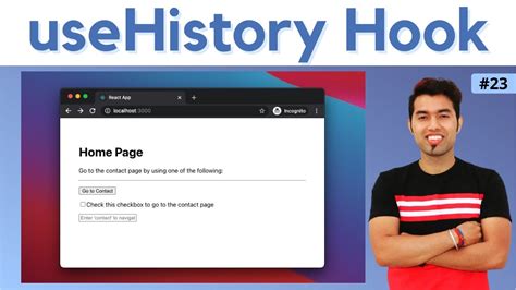 23 Usehistory Hook In React Router Dom In Hindi In 2021 Youtube