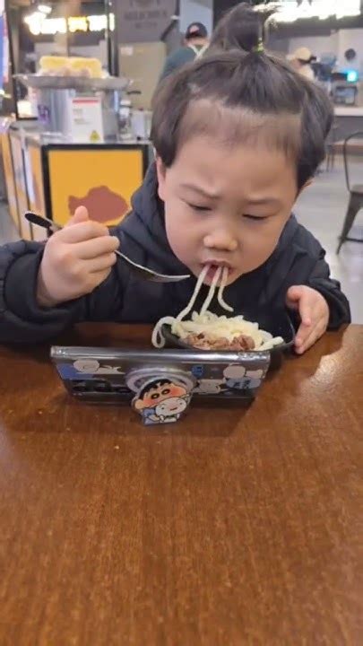 귀여운 국수 먹방 괜찮아 먹방 아기 육아일상 랑루네 Youtube