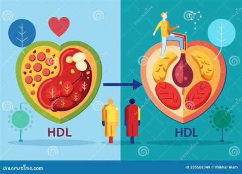 Types Of Cholesterol HDL And LDL Cholesterol Types Labeled Educational Normal And Narrowed