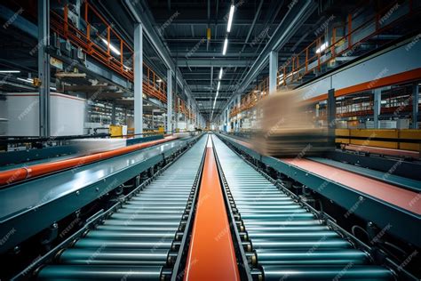 Automated Conveyor System Premium Ai Generated Image Automated Conveyor System Premium Ai Generated Image