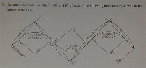 Solved Determine the stations of the PI, PC, and PT of each | Chegg.com