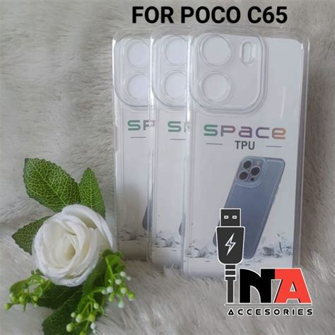 Jual Soft Case Clear Space Bening Poco C65 Protect Camera Shopee Indonesia