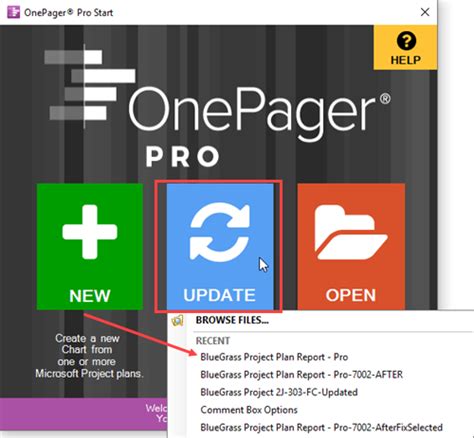 Replacing A Snapshot Via Push Update Using A Onepager Chart For Version
