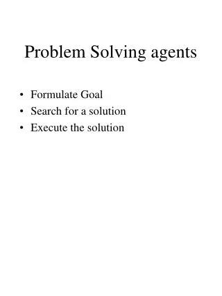 PPT Problem Solving Agents PowerPoint Presentation Free Download ID 5400149