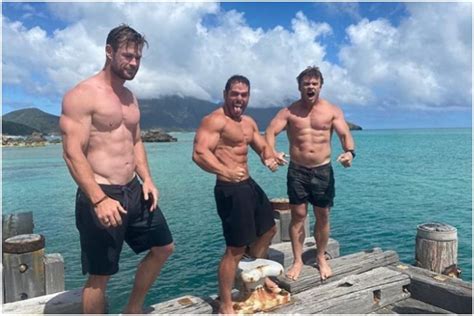 Chris Hemsworth Beach