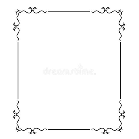 Elegant Frame Square Style Stock Illustration Illustration Of Template