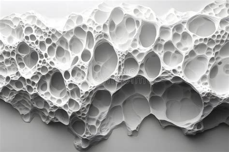 Abstract Geometric Structure In White Modern Design For Art And Decor