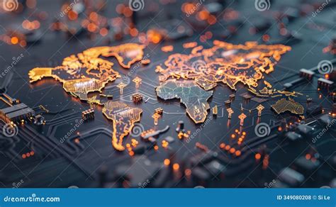 Lock On Circuit Pattern Concept Of Data Security And Cybersecurity Ai Generated Royalty Free