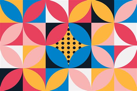 기하학적 모양과 흥미로운 꽃잎 디테일이 있는 현대적인 추상 포스터 인테리어에 그림을 장식하기위한 컬러 템플릿 장식용 베개 벡터