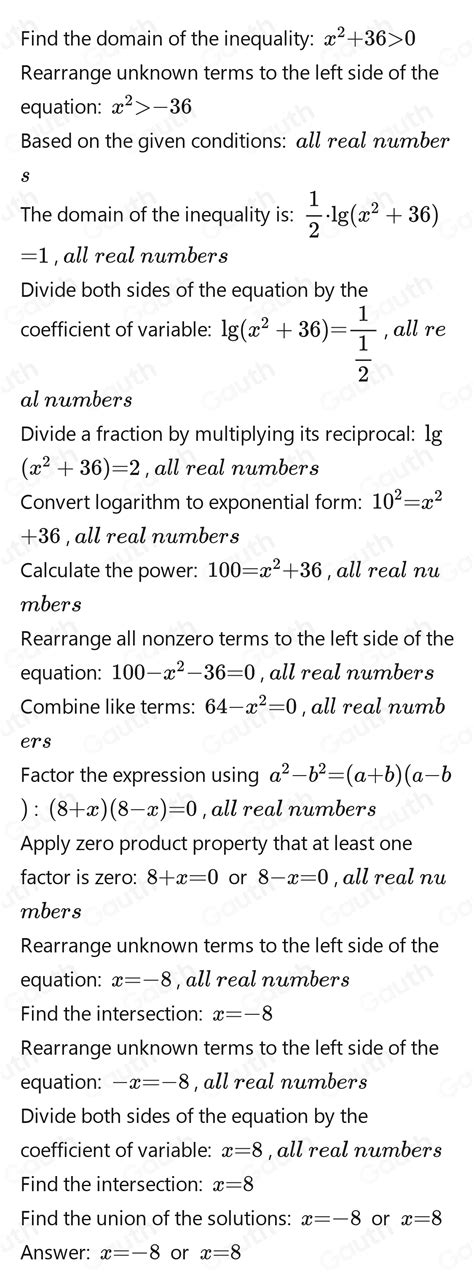 Solved 6 12 Log X2361 Math