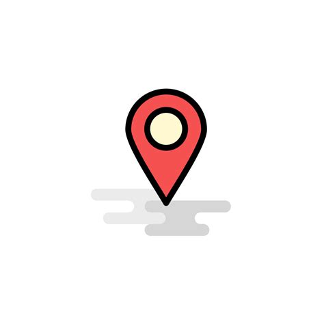 Flat Map Pointer Icon Vector Vector Art At Vecteezy