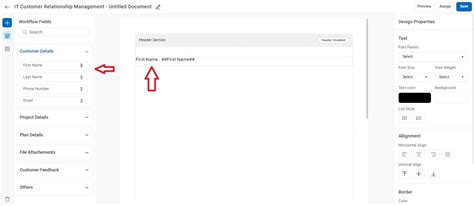 How Do I Add A Field In A Container In The Document Designer Cflowapps