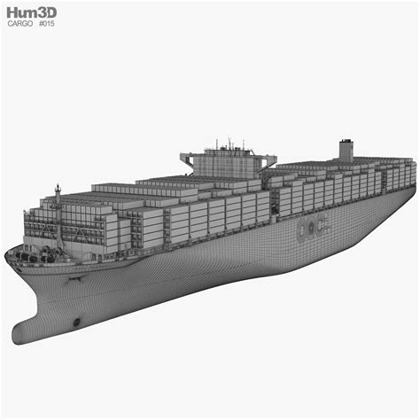 Navio Porta Contêineres Oocl G Classe Modelo 3d Baixar Freighter No