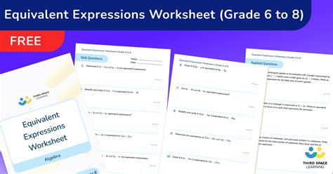 [free] Equivalent Expressions Worksheet