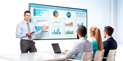 3d Candid Shot Of A Data Analyst Presenting Insights On A Digital Dashboard Concept As A Candid