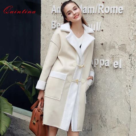 Quintina 2017 New Fashion Ladies Loose Autumn Women Coat Long Casaco