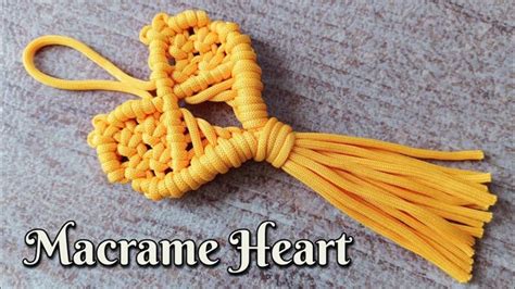 Macrame Heart Keychain Tutorial