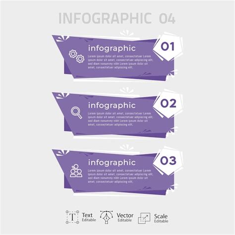 Premium Vector 3 Step Infographic Template Vector Design