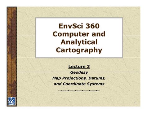 PDF Geodesy Map Projections Datums And Coordinate Systemsfaculty Umb Edu Michael Trust