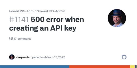 500 Error When Creating An Api Key · Issue 1141 · Powerdns Adminpowerdns Admin · Github