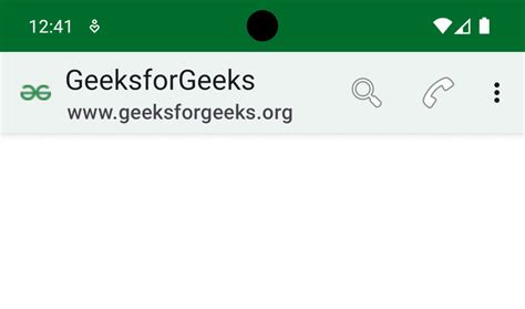 Actionbar In Android With Example Geeksforgeeks