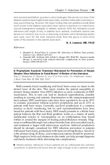 Pdf Is Prophylactic Acyclovir Treatment Warranted For Prevention Of