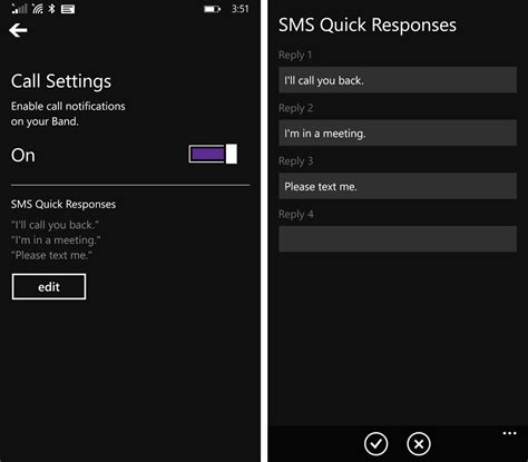 How To Edit Or Create Custom Text Replies On The Microsoft Band Windows Central