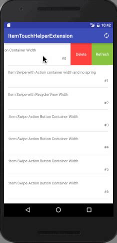 The Android Arsenal Recycler Views Itemtouchhelper Extension