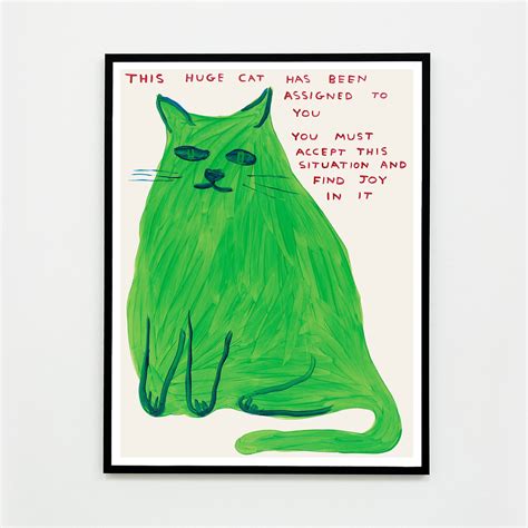 This Huge Cat David Shrigley Poster Shrig Shop