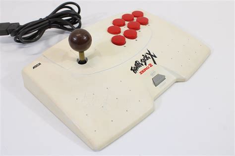 Official Ascii Fighter Stick X Zero 2 Arcade Joystick Controller Sega Saturn Ss B Retro